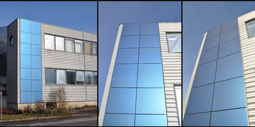 Facade systems from solar cells for houses and skyscrapers